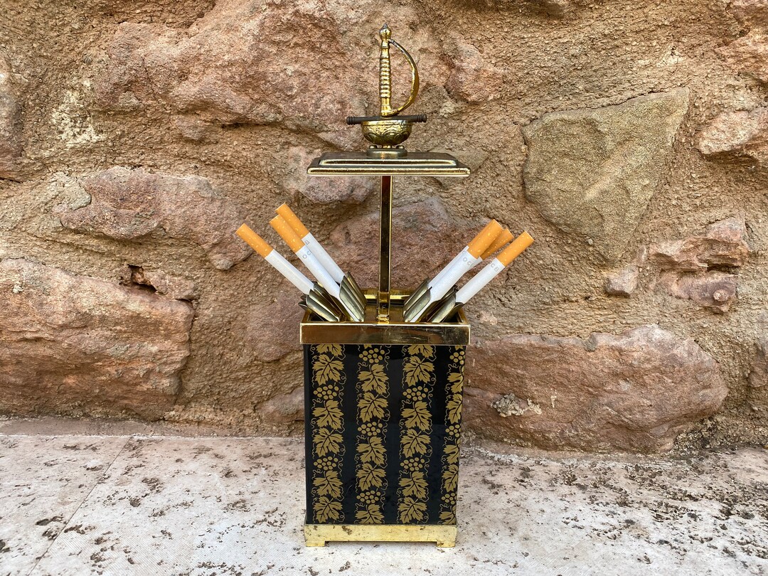Vintage Music Box and Cigarette Dispenser With a Sword as Lid - Etsy