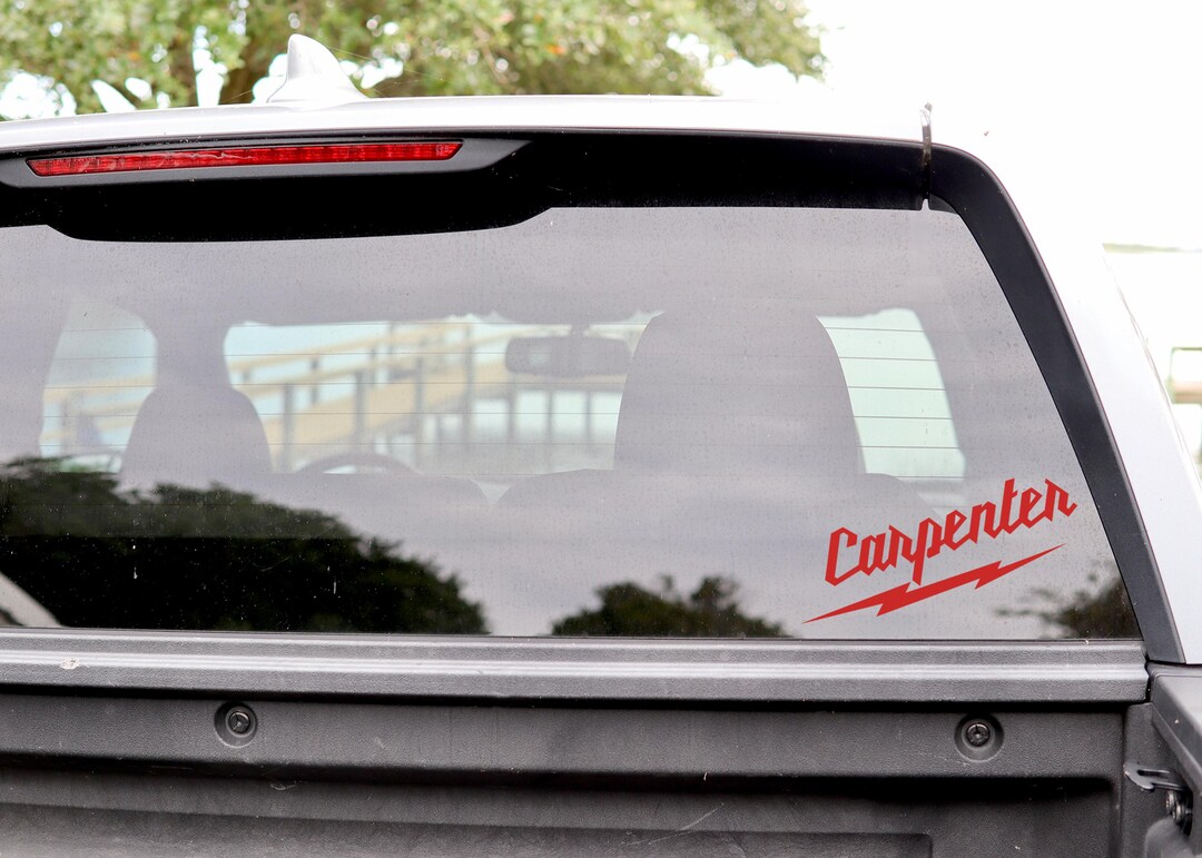 Carpenter Vinyl Decal: Tool Font, Truck/toolbox Decor - Etsy