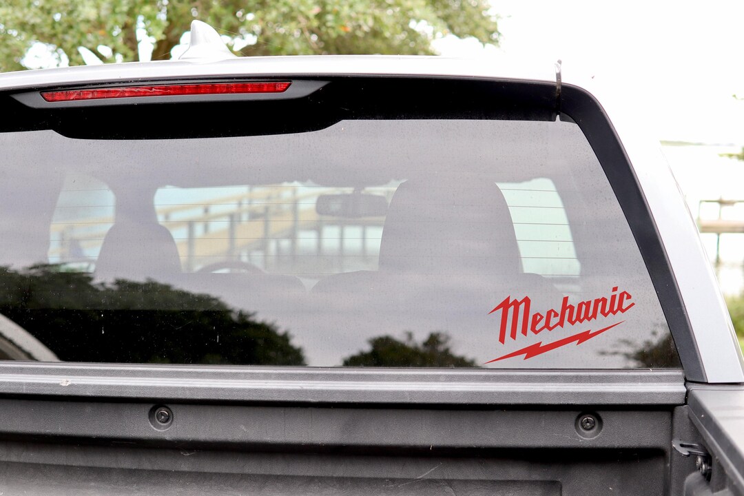 Mechanic Tradesman Vinyl Decal, Milwaukee Tool Font, Mechanic Gift ...