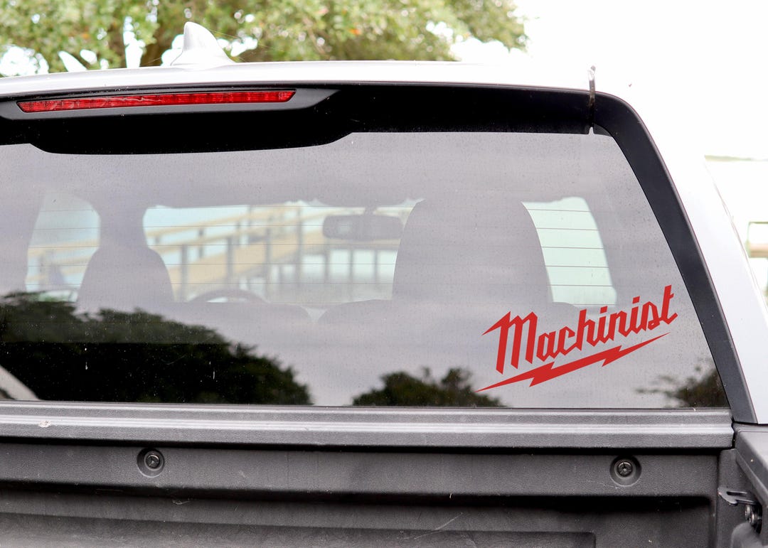Machinist Vinyl Decal, Tool Box Decal, Machinist Sticker, Garage Decor ...