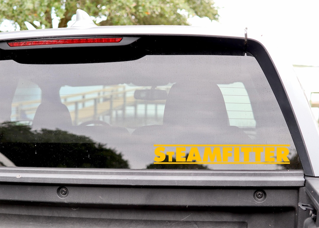 Steamfitter Vinyl Decal: Tradesman Sticker, Union Worker, Blue Collar ...
