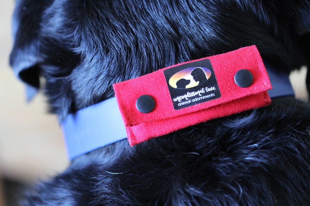 Pet Pouch With Healing Crystal for Collar, Dog Tag Silencer, Choose ...