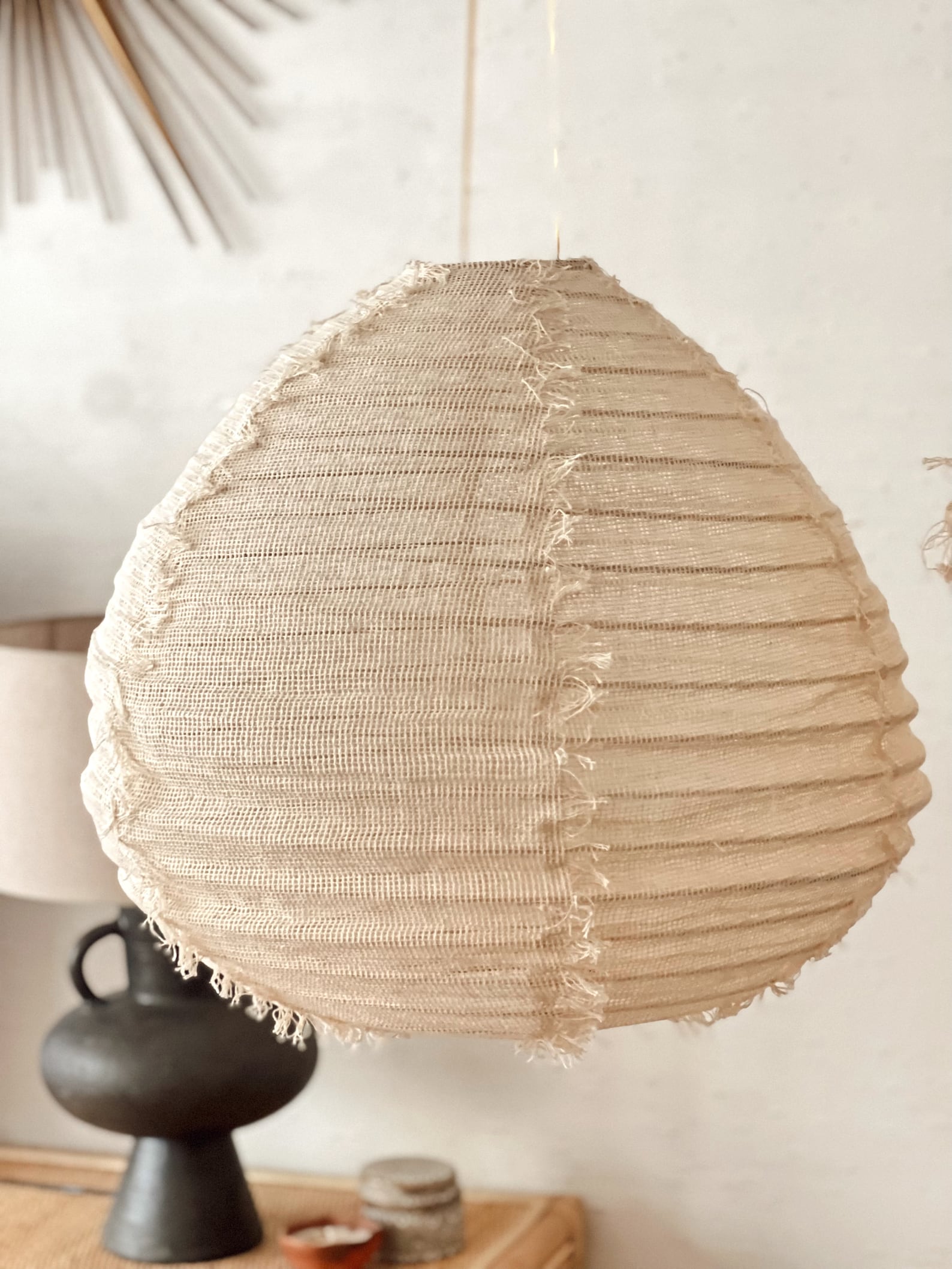 Wabi Sabi Linen Lighting - Etsy UK