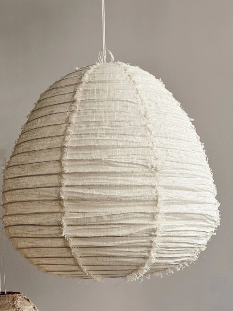Wabi Sabi Linen Light Fixtures - Etsy