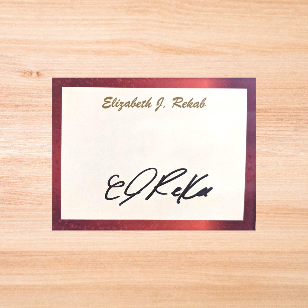 Signed Bookplate (with Swag) - Etsy