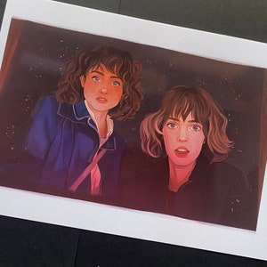 Robin Buckley and Nancy Wheeler Stranger Things Art Print - Etsy