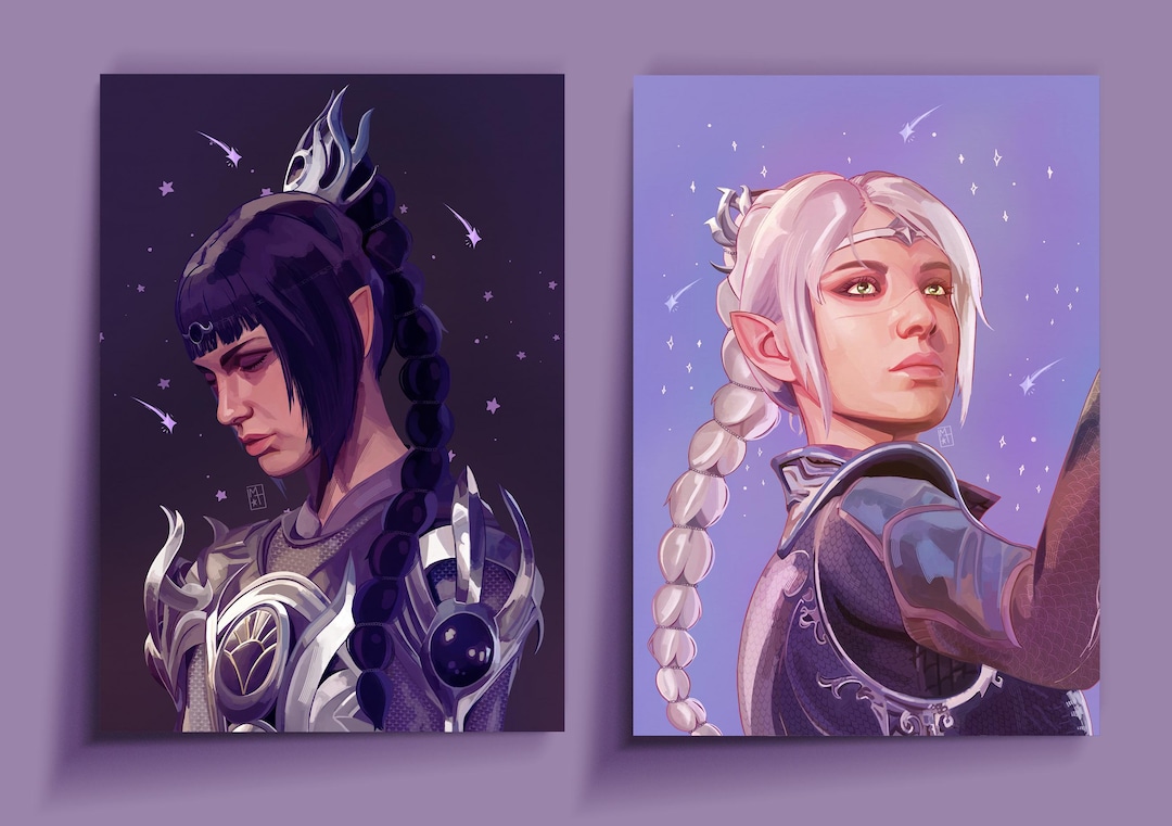 Shadowheart Light and Darkness - Baldur's Gate 3 Fanart Art Print - Etsy