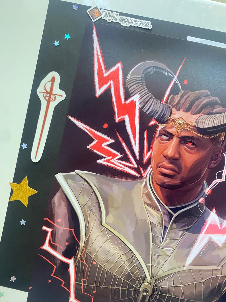 Wyll Ravengard - Baldur's Gate 3 Fanart Print - Etsy