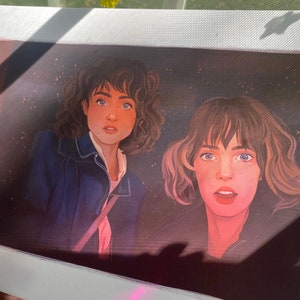 Robin Buckley and Nancy Wheeler Stranger Things Art Print - Etsy