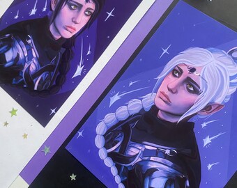 The Princess of Darkness: Shadowheart Baldur's Gate 3 8x10 and 5x7 Art ...