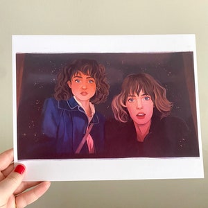 Robin Buckley and Nancy Wheeler Stranger Things Art Print - Etsy