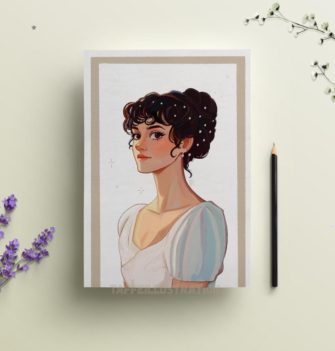 Elizabeth Bennet Portrait - Art Print - Etsy