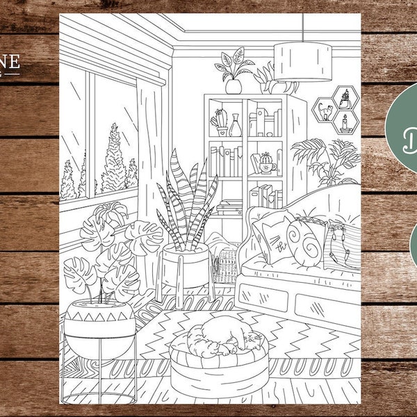 Hygge Coloring - Etsy