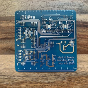 Circuit Board Coasters - Customized Text - Coffee Tea Computer Gift ...