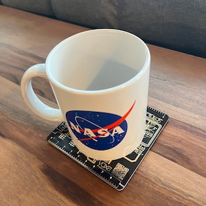 Circuit Board Coasters - Customized Text - Coffee Tea Computer Gift ...