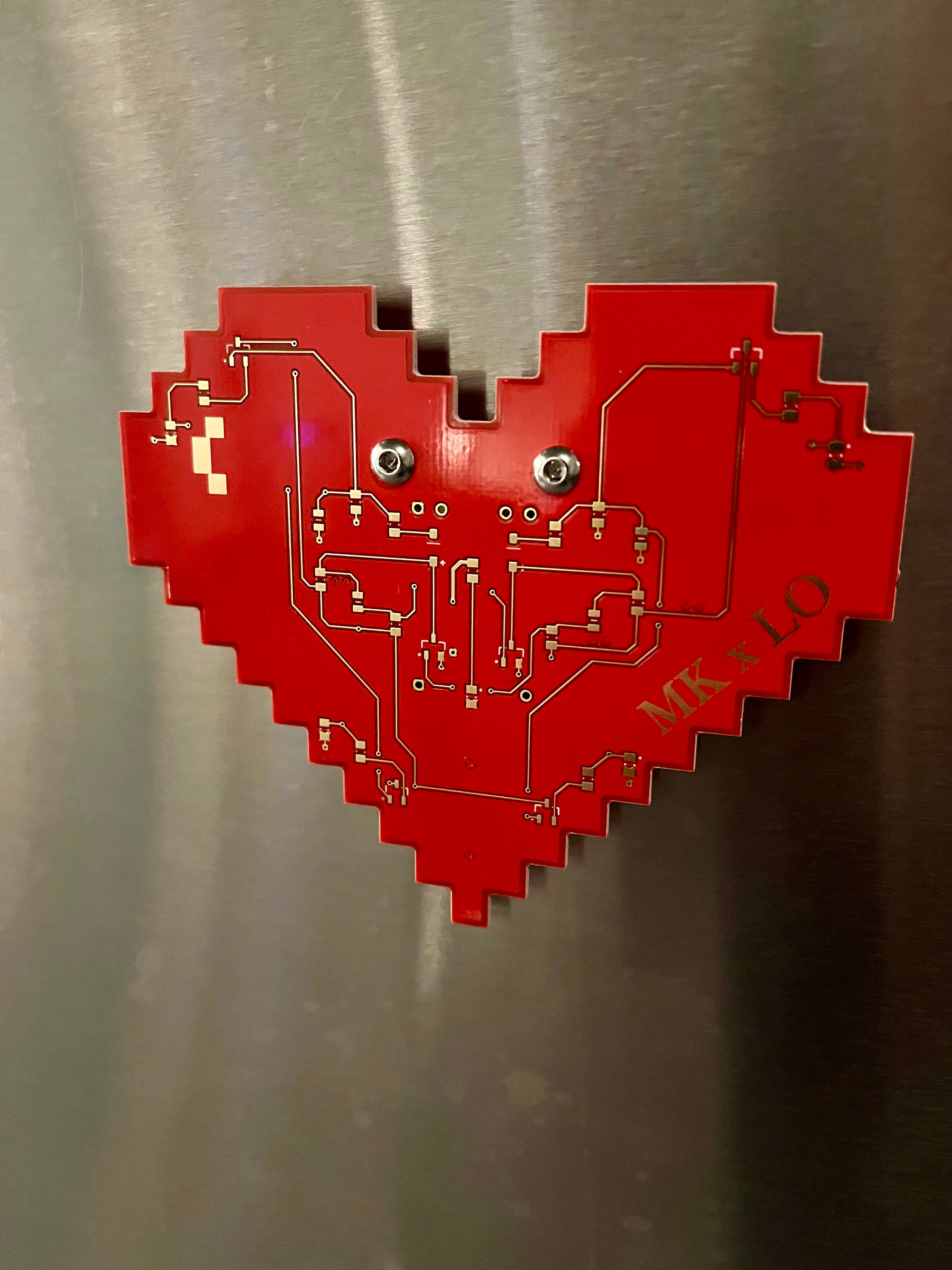 8-bit Pixel PCB Heart Magnet Kitchen Love Computer Gift Tech | Etsy