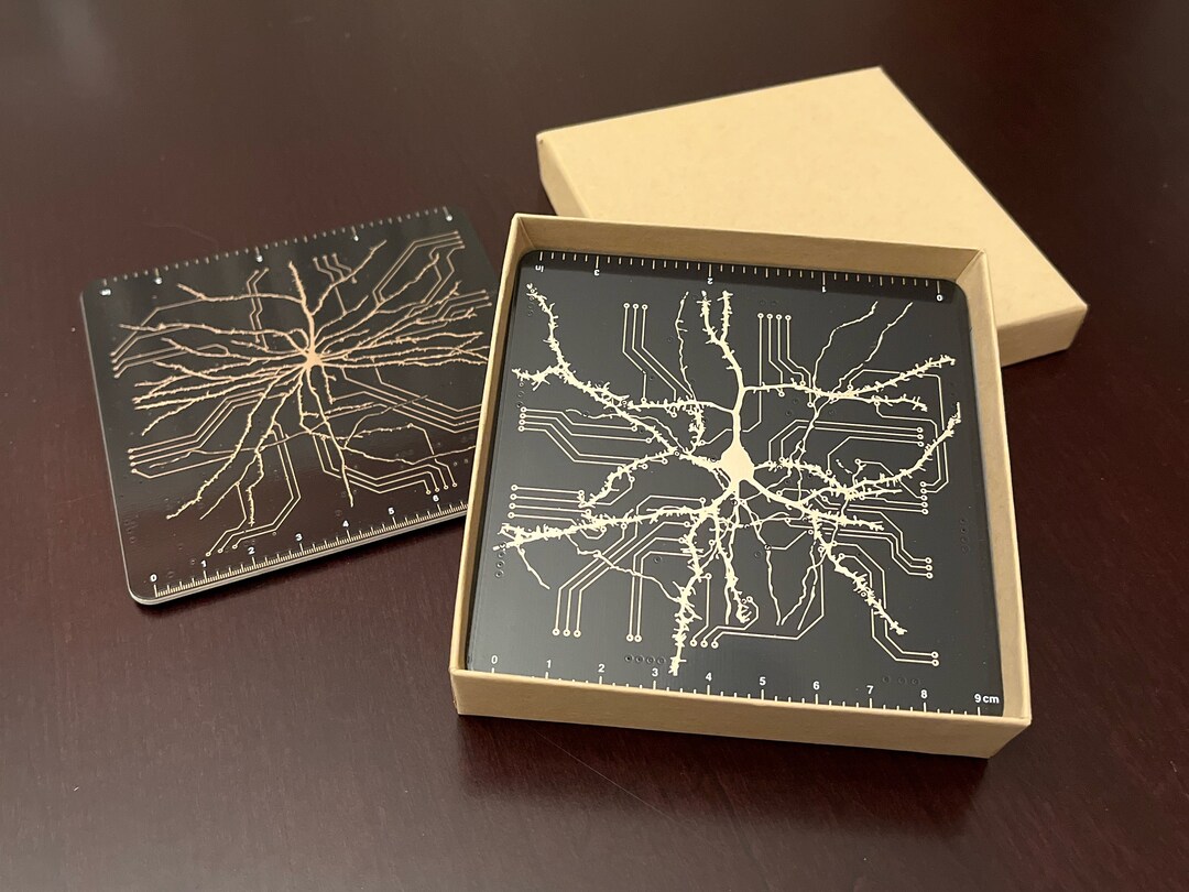 Circuit Board PCB Coasters - Neuron Immersion Gold - Set of 2 ...