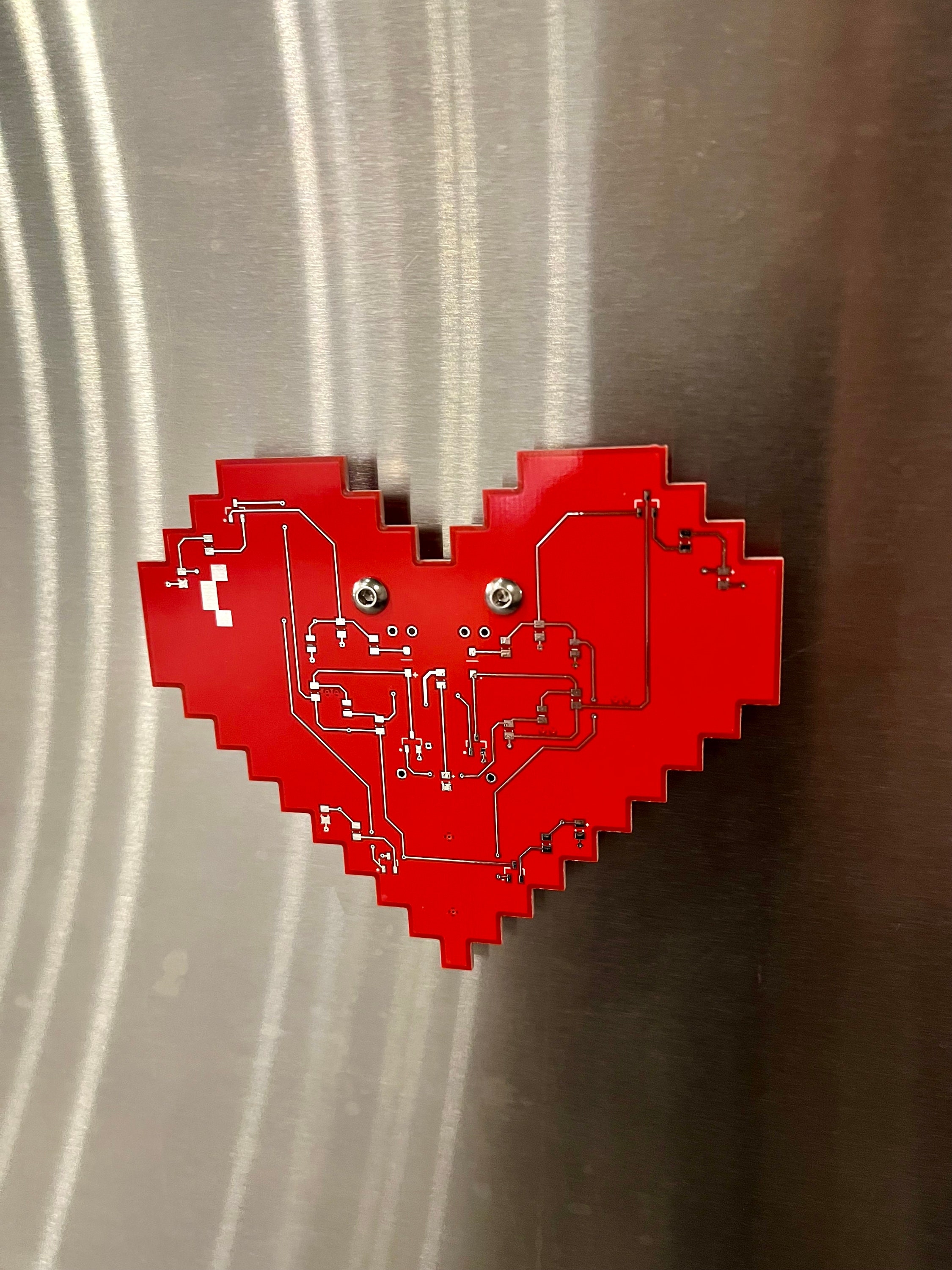 8-bit Pixel PCB Heart Magnet Kitchen Love Computer Gift Tech | Etsy