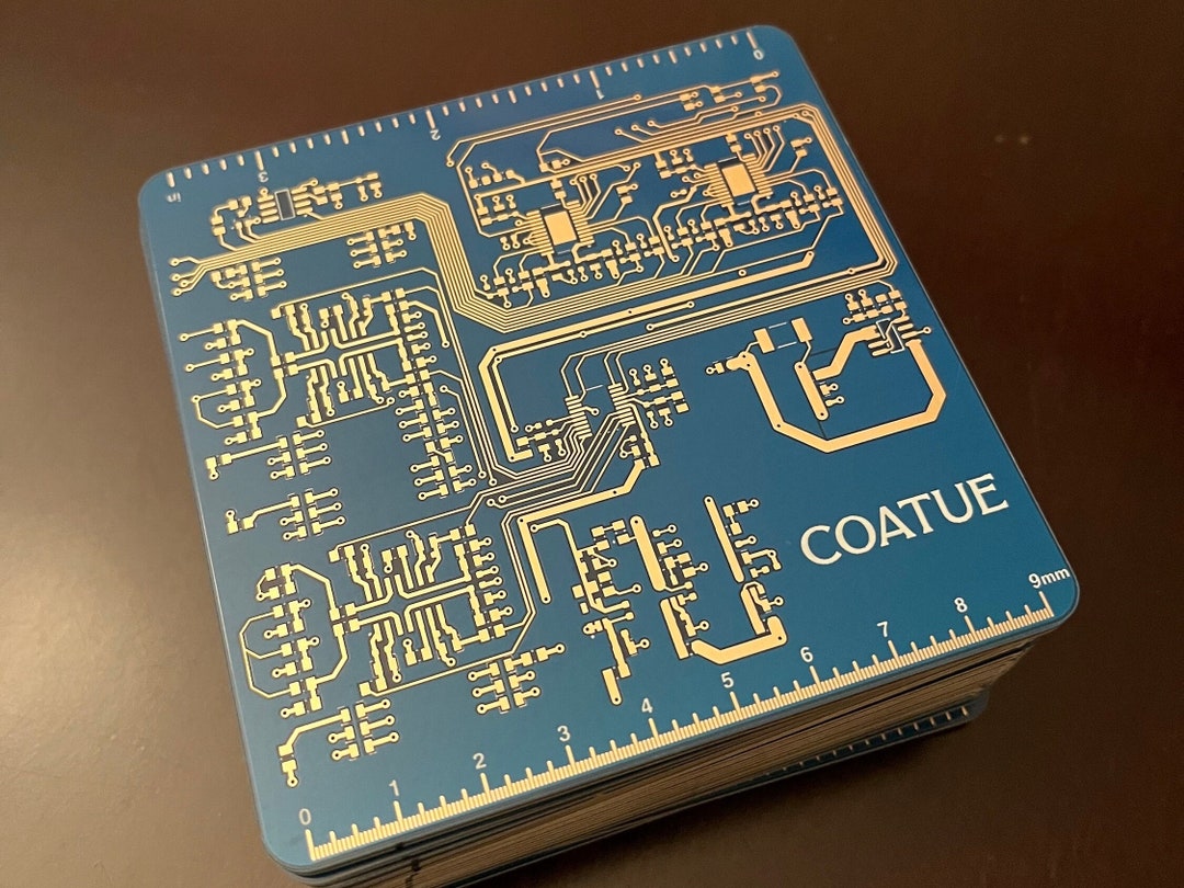 Circuit Board Coasters - Customized Text - Coffee Tea Computer Gift ...