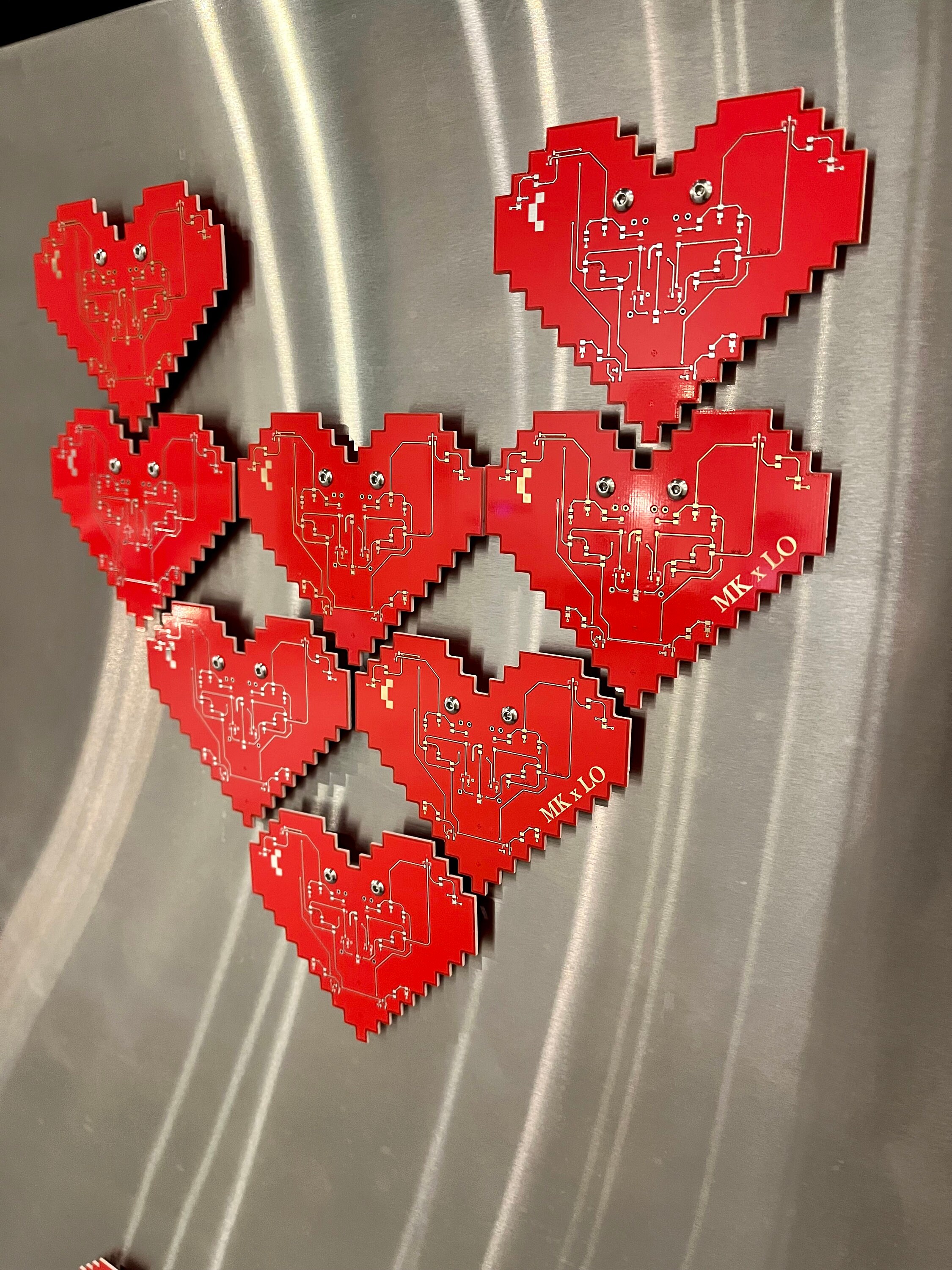 8-bit Pixel PCB Heart Magnet Kitchen Love Computer Gift Tech | Etsy