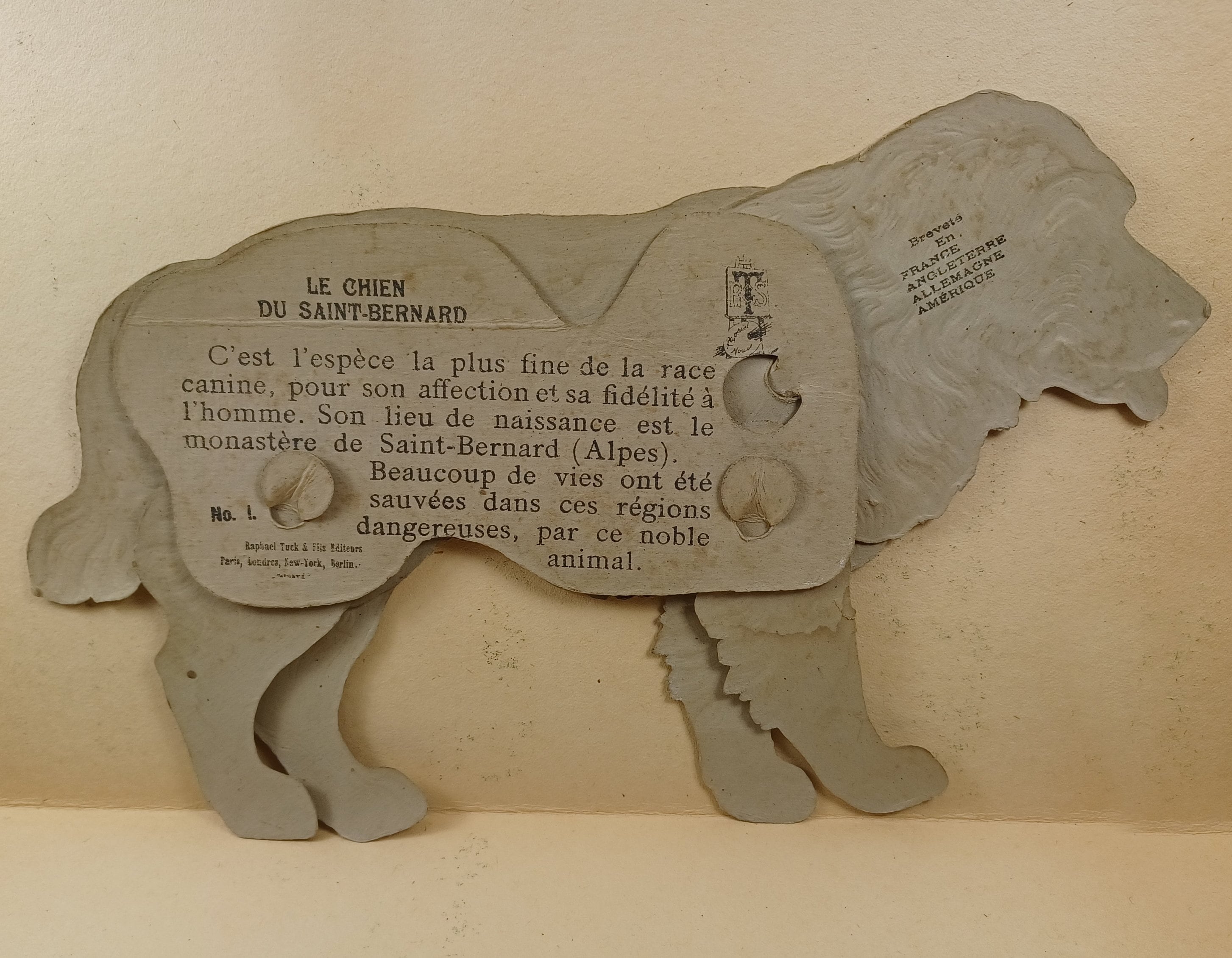 Rare Antique Raphael Tuck Embossed Mechanical Animal Figure - Etsy