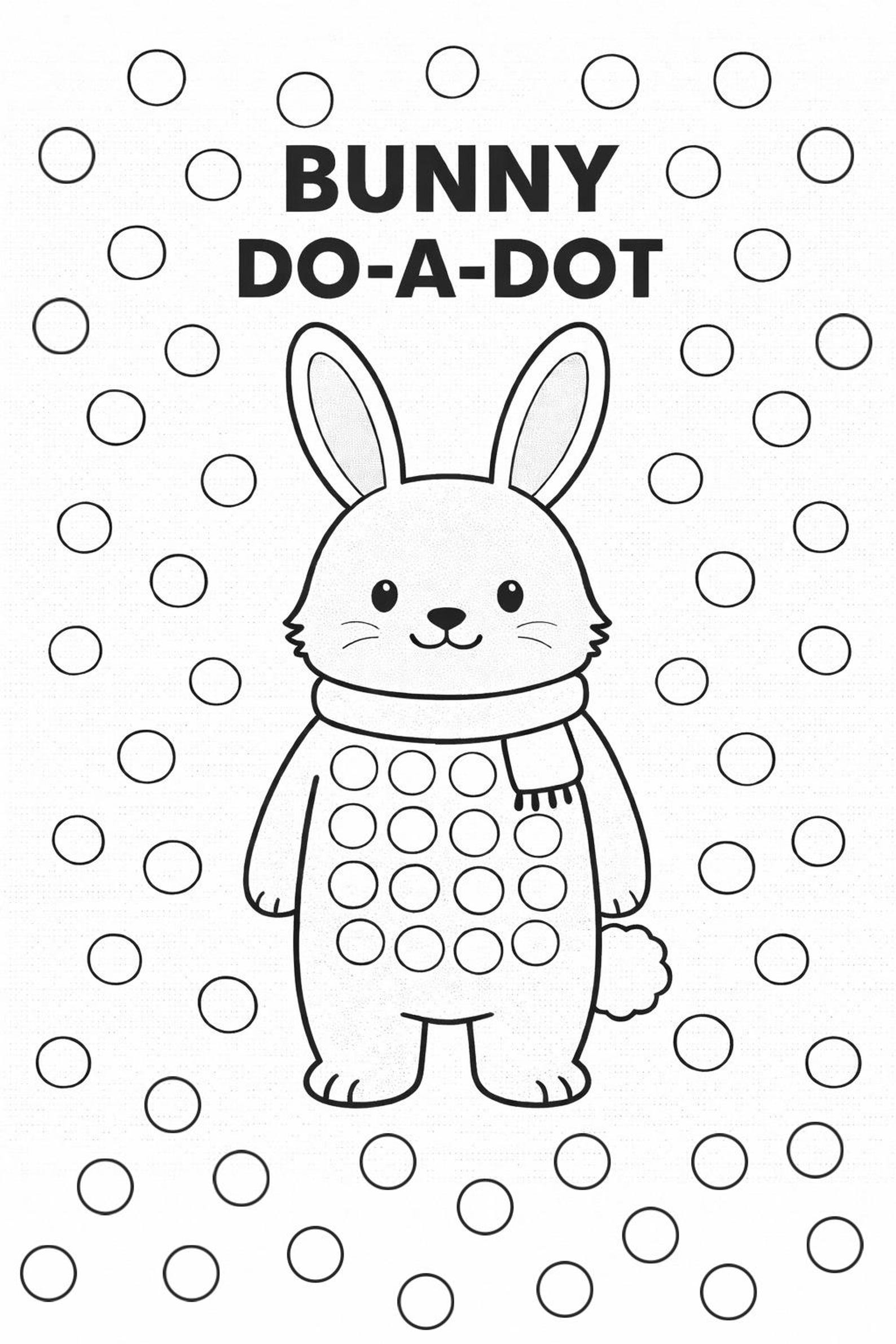 Bunny Do-a-dot Marker Printable | Toddler Fine Motor Activity (color ...