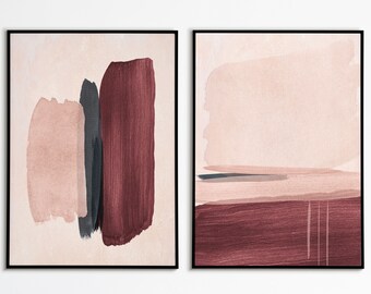 Burgundy Wall Art - Etsy