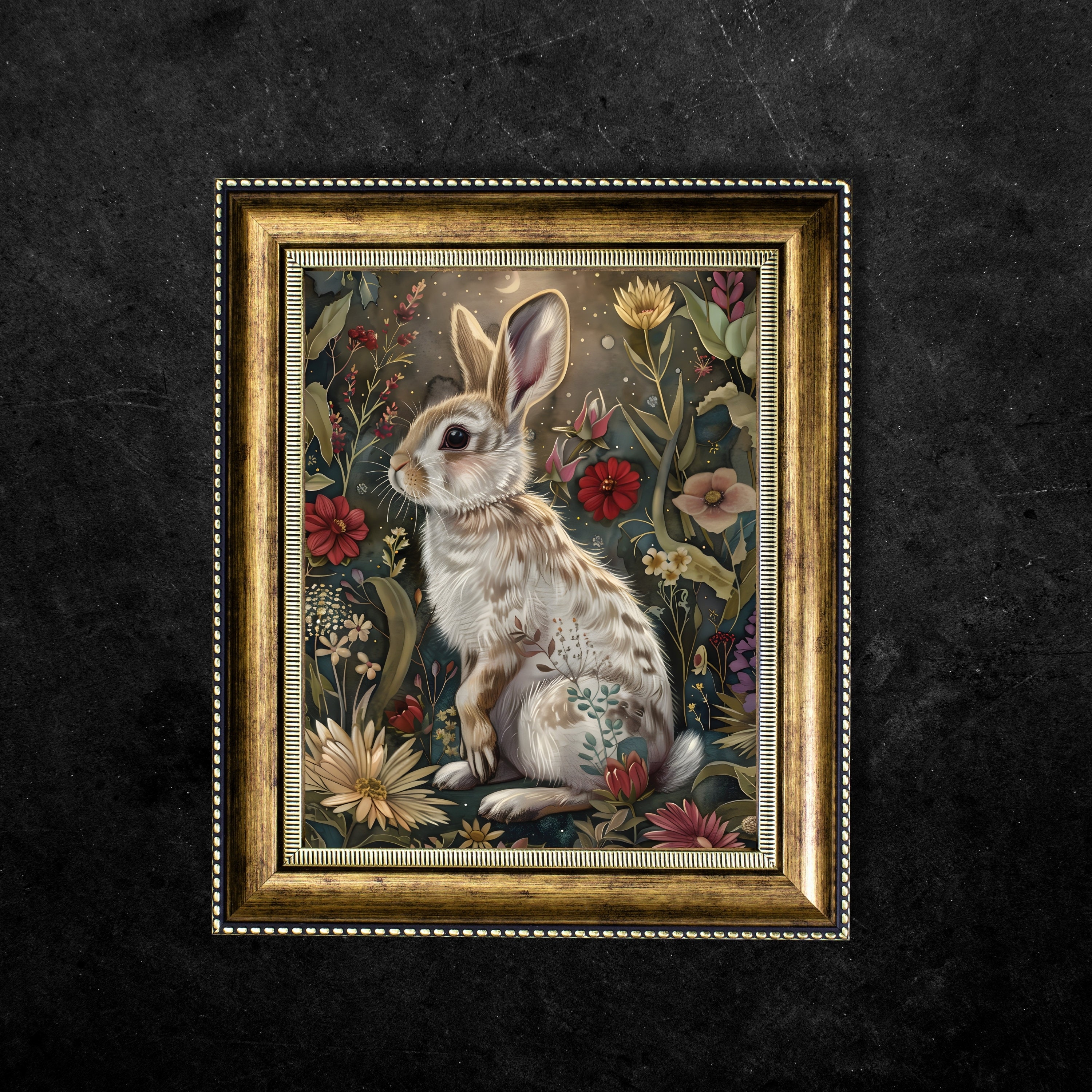 Rabbit Magical Forest Cottagecore Print, Forestcore Decor, Printable ...