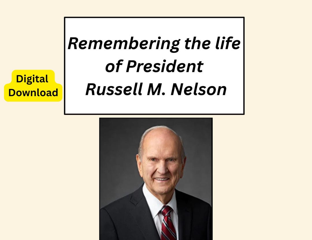 Remembering the Life of President Russell M. Nelson From the Church of ...