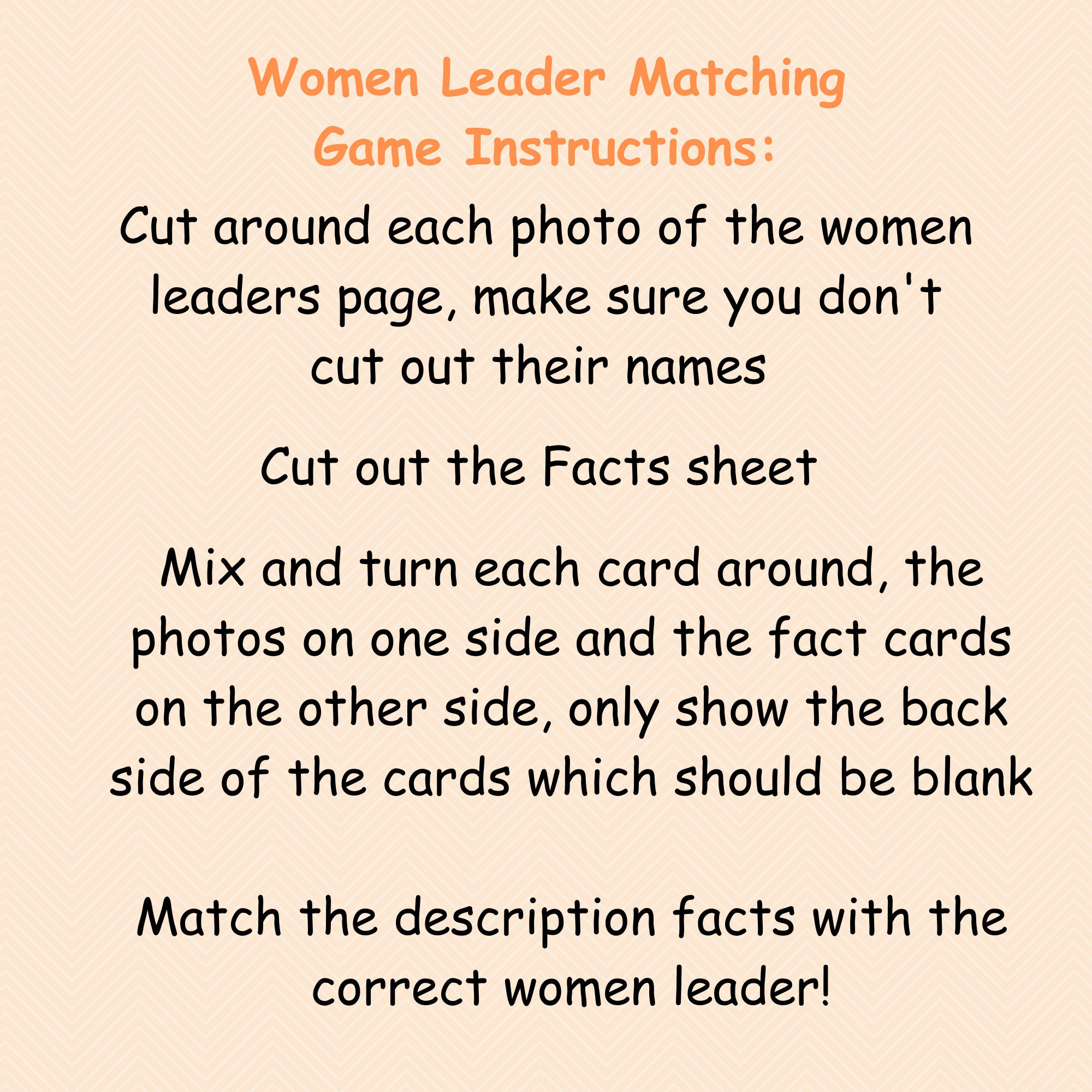 General Conference Matching Game for Kids, Inspiring Women Leaders From ...