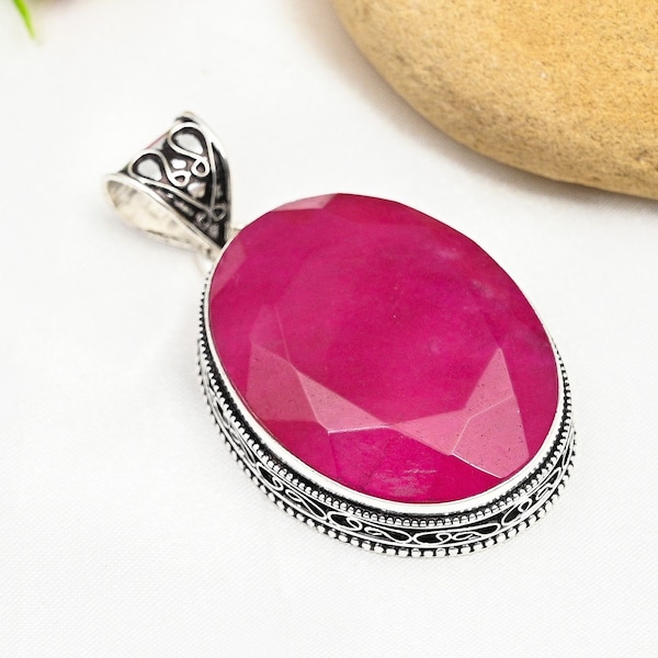 Red Ruby Pendant - Etsy