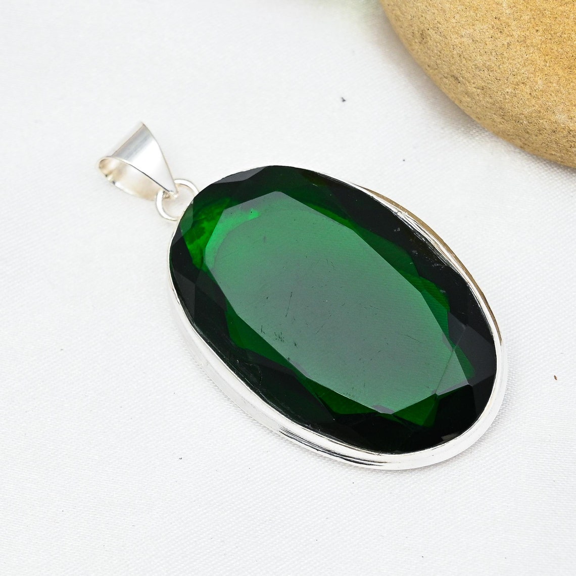 Chrome Diopside Pendant 925 Sterling Silver Pendant Chrome Diopside ...