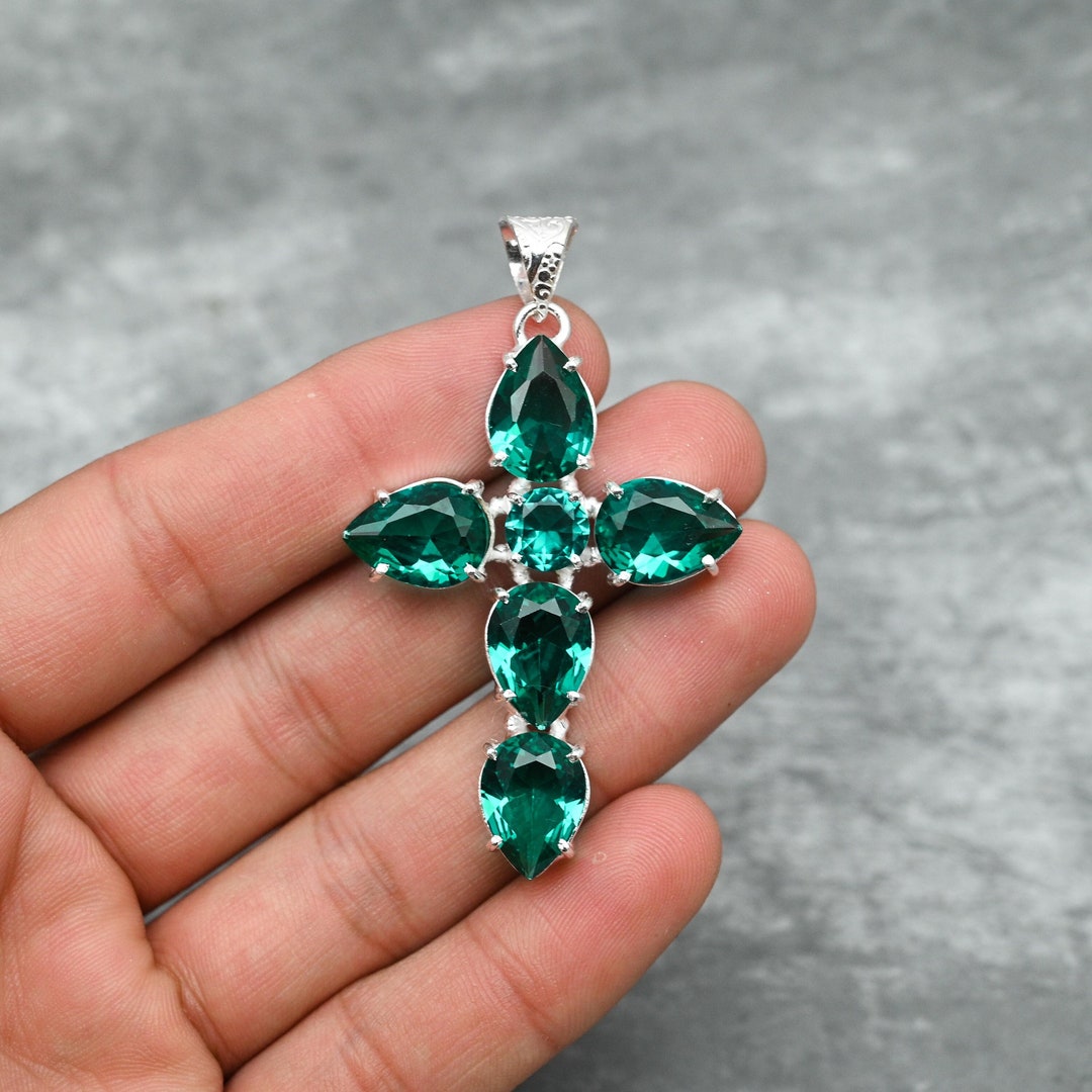 Tsavorite Pendant 925 Sterling Silver Pendant Tsavorite Gemstone ...