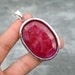 Ruby Pendant 925 Sterling Silver Pendant Necklace Ruby Gemstone Pendant ...