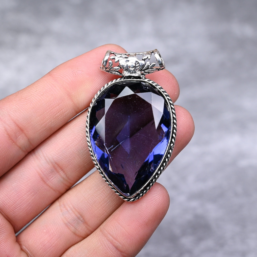 Tanzanite Pendant 925 Sterling Silver Pendant Necklace Tanzanite ...