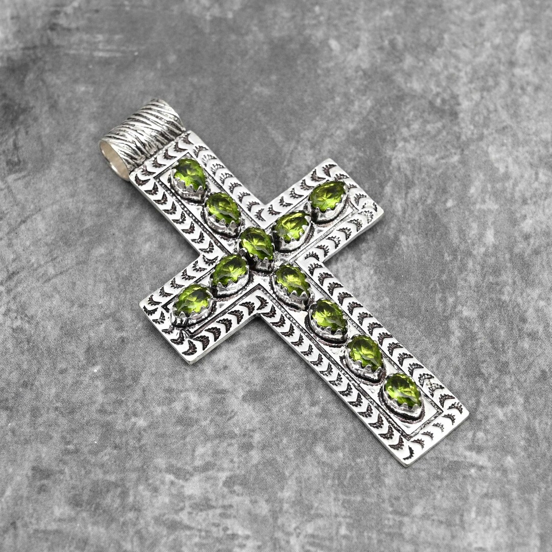 Peridot Pendant 925 Sterling Silver Pendant Peridot Gemstone Pendant ...