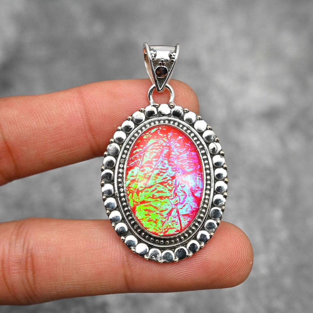 Australian Triplet Opal Pendant 925 Sterling Silver Pendant Triplet ...