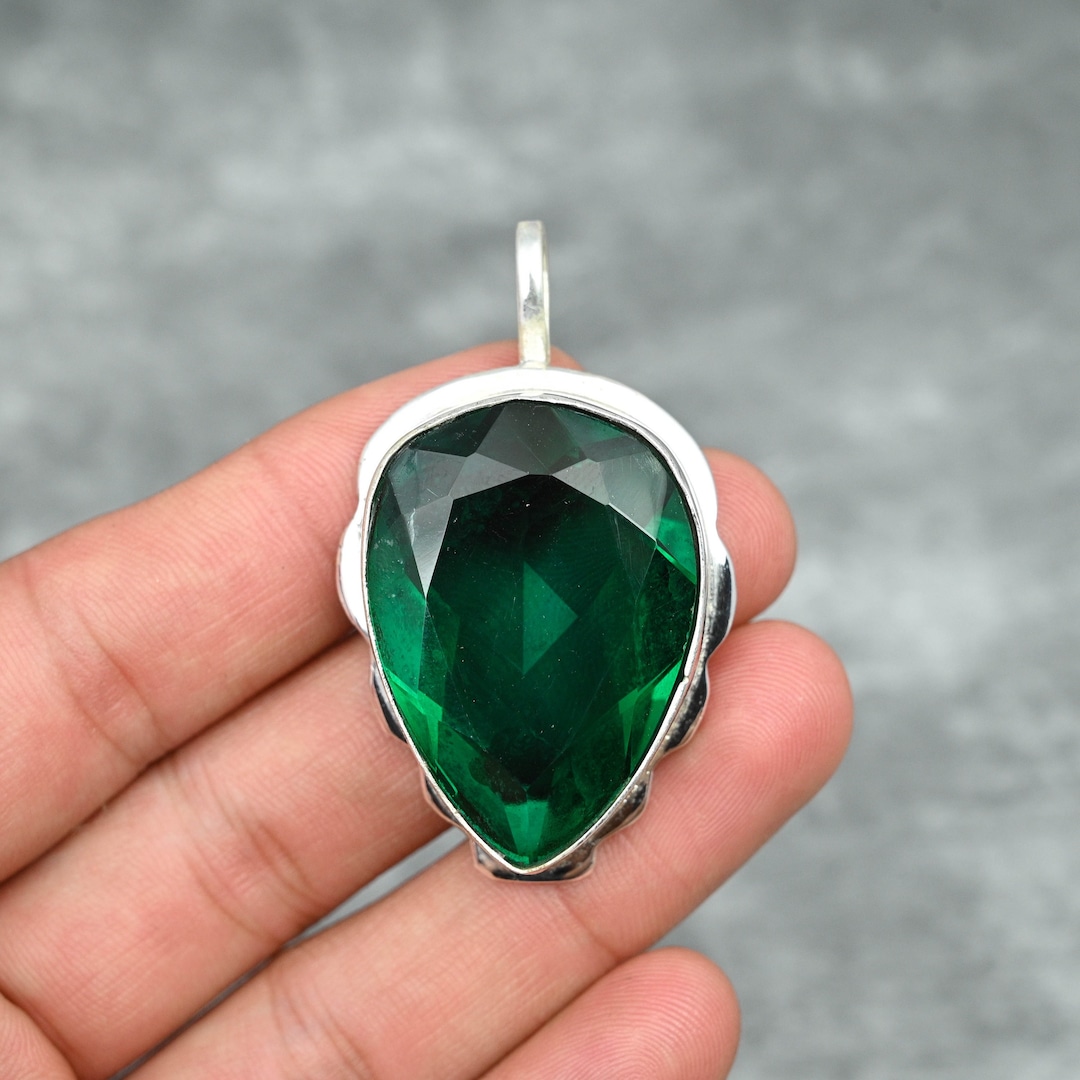 Chrome Diopside Pendant 925 Sterling Silver Pendant Chrome Diopside ...