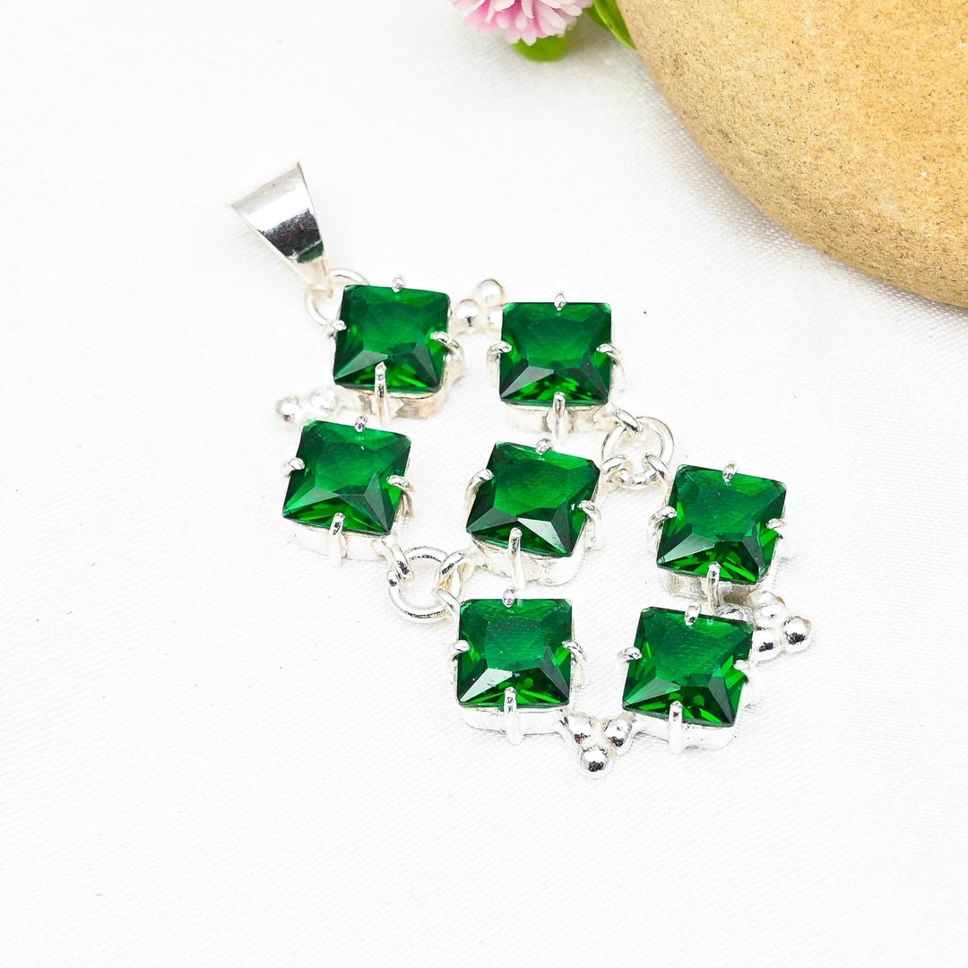 Chrome Diopside Pendant 925 Sterling Silver Pendant Chrome Diopside ...