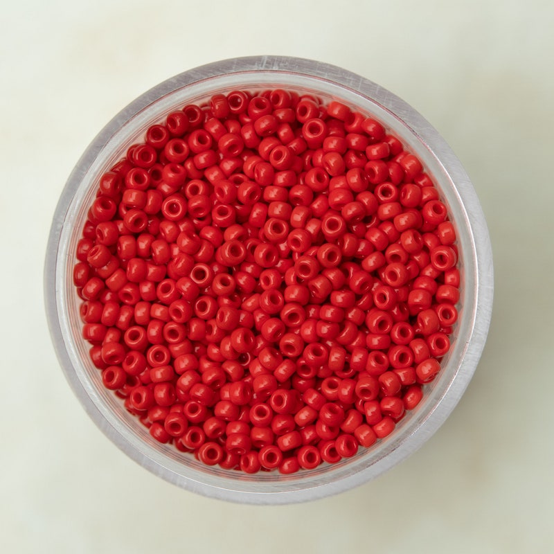 Red Seed Bead - Etsy