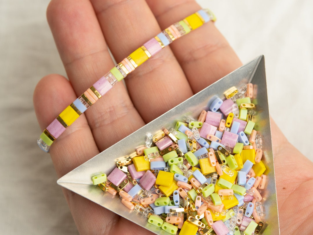 Tila Bead Custom Mix - Bloom Flat Tile Beads - 14g Bead Mix - Etsy