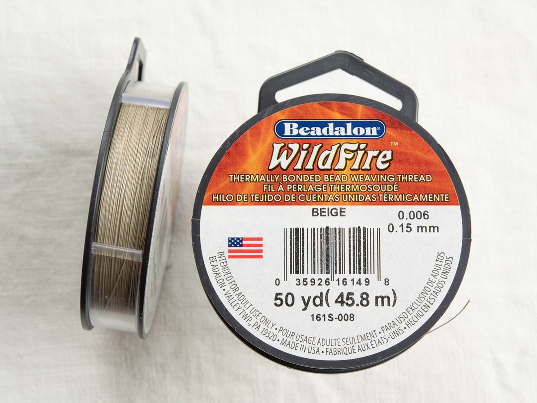 Beadalon Wildfire Beige - 0.006 in - 0.15 Mm Diameter - 50 Yard Spool ...