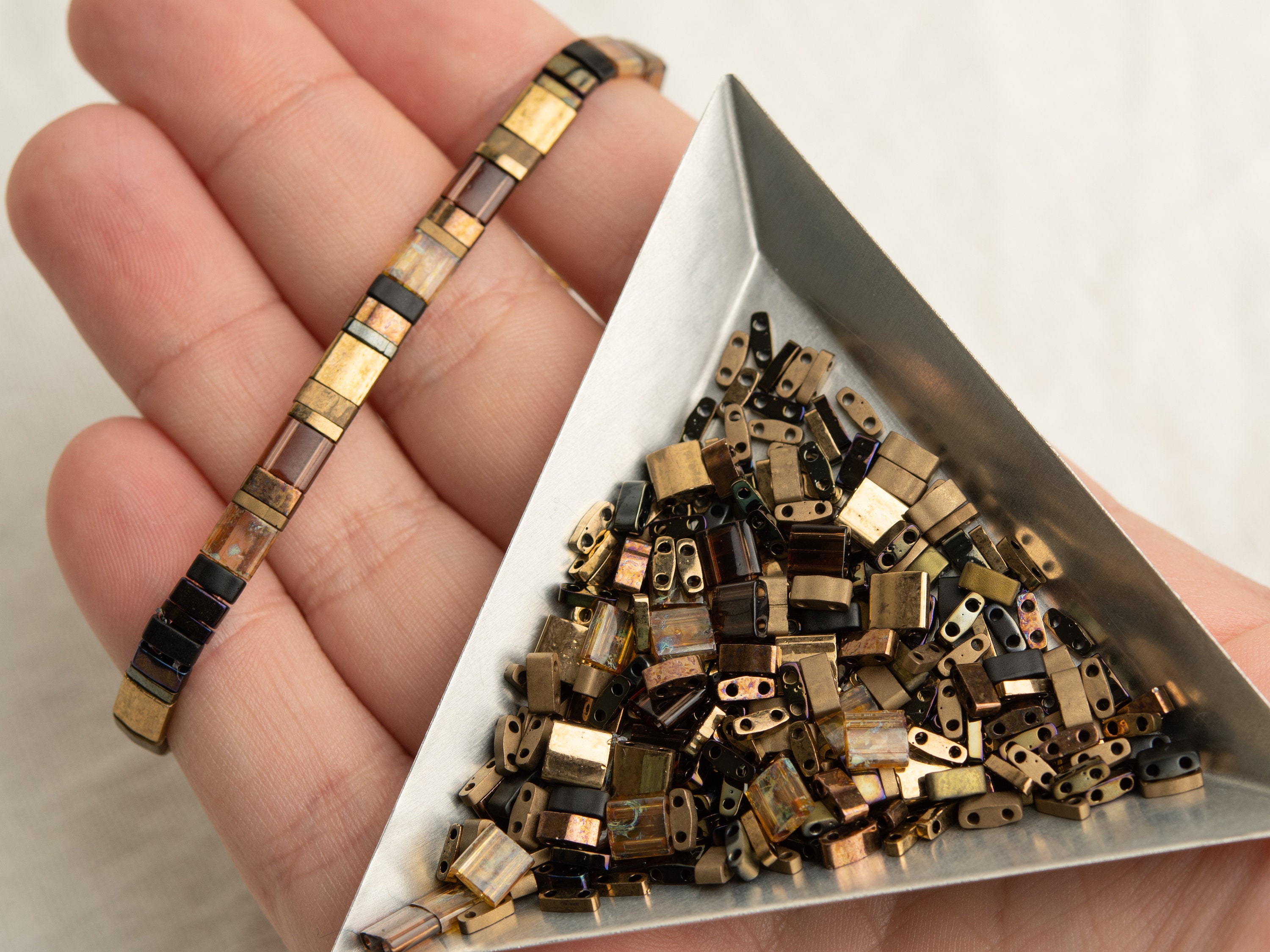 Tila Bead Custom Mix Warm and Cozy Flat Tile Beads 10g - Etsy UK