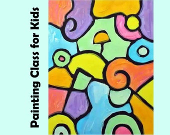 ALLIGATOR EASY Kids Art Lesson Step-by-step Drawing & Acrylic Painting ...