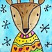 Christmas REINDEER in a COZY SWEATER | Kid's Video Art Lesson | Cartoon ...