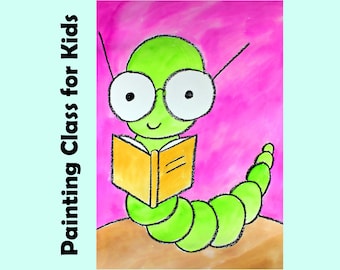 GRAY WHALE Kids Art Lesson Step-by-step Drawing & Watercolor Painting ...