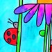LADYBUG GARDEN Kids Art Lesson Step-by-step Drawing and Watercolor ...