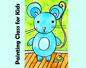 BIG FISH | Kid's Video Art Lesson | Directed Drawing & Watercolor ...