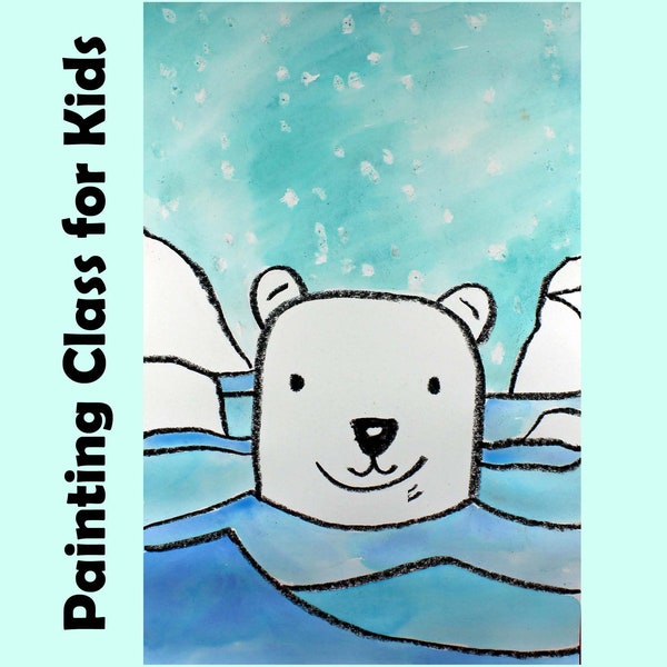 Polar Bear Swimming - Etsy
