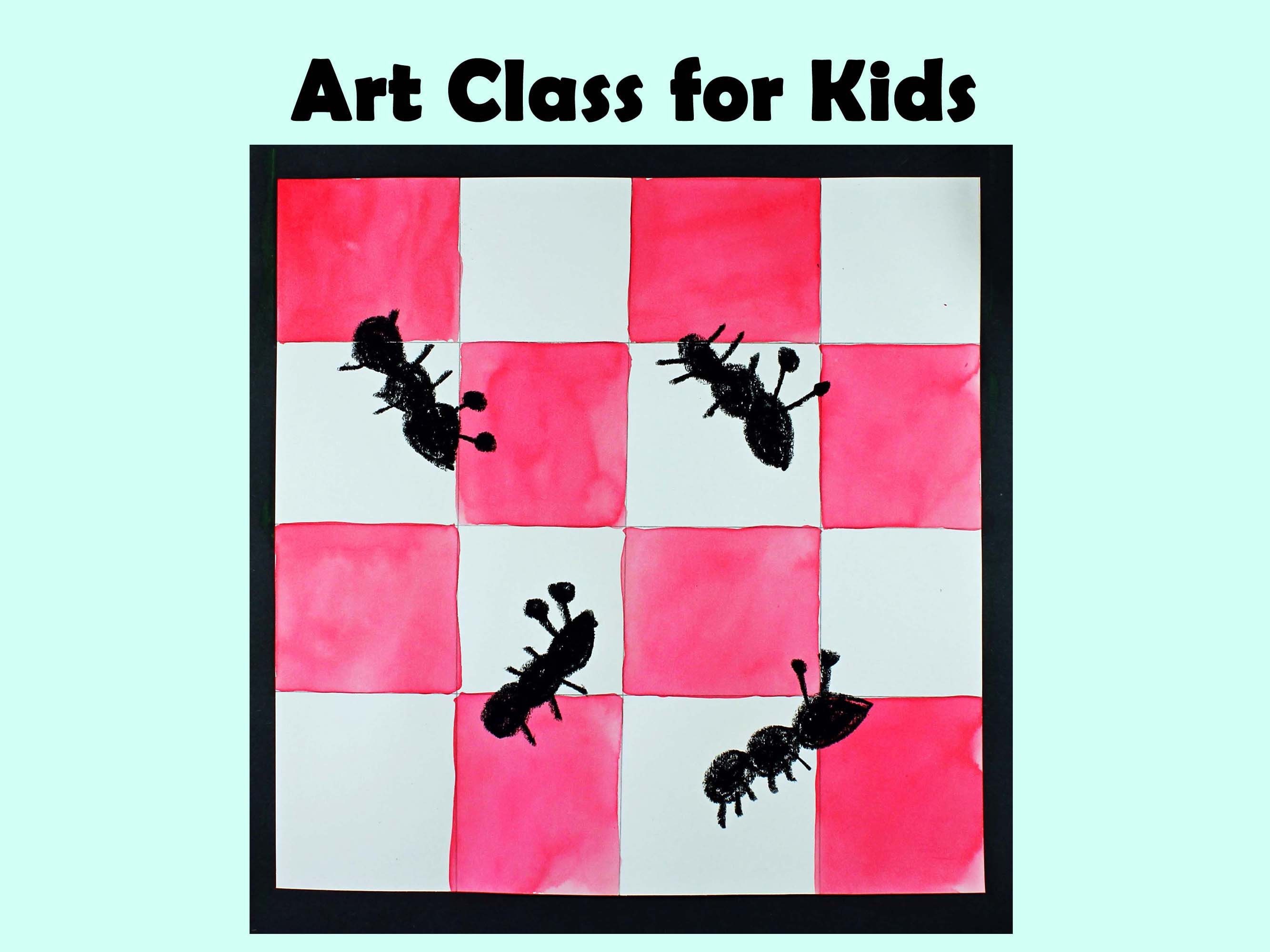 PICNIC ANTS | Kid's Video Art Lesson | EASY Step-by-step Drawing ...